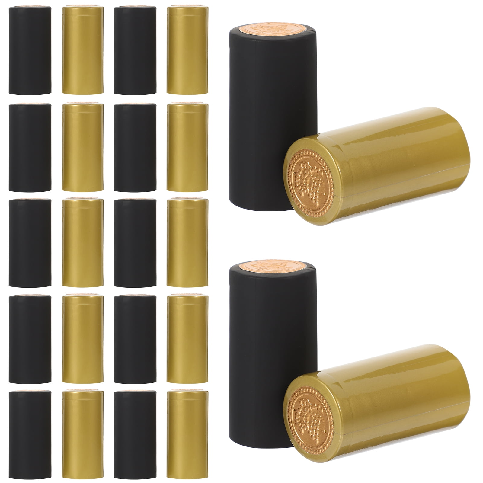 MLINS 200pcs Assorted Color PVC Wine Bottle Shrink Capsules for ...