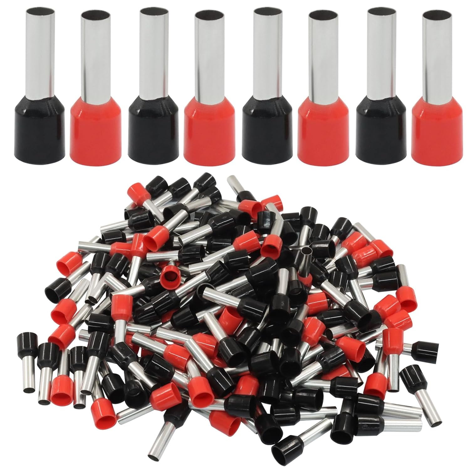 200 Pcs Wire Ferrules, 10AWG Ferrule Connectors Wire Copper Crimp E6012 ...