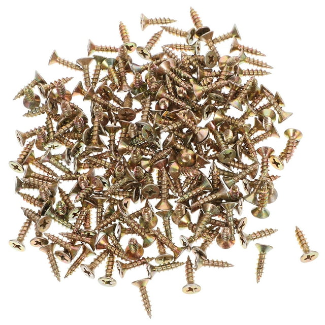 200 Pcs Wood Screws Small Tiny Galvanized Iron Self Tapping Self ...