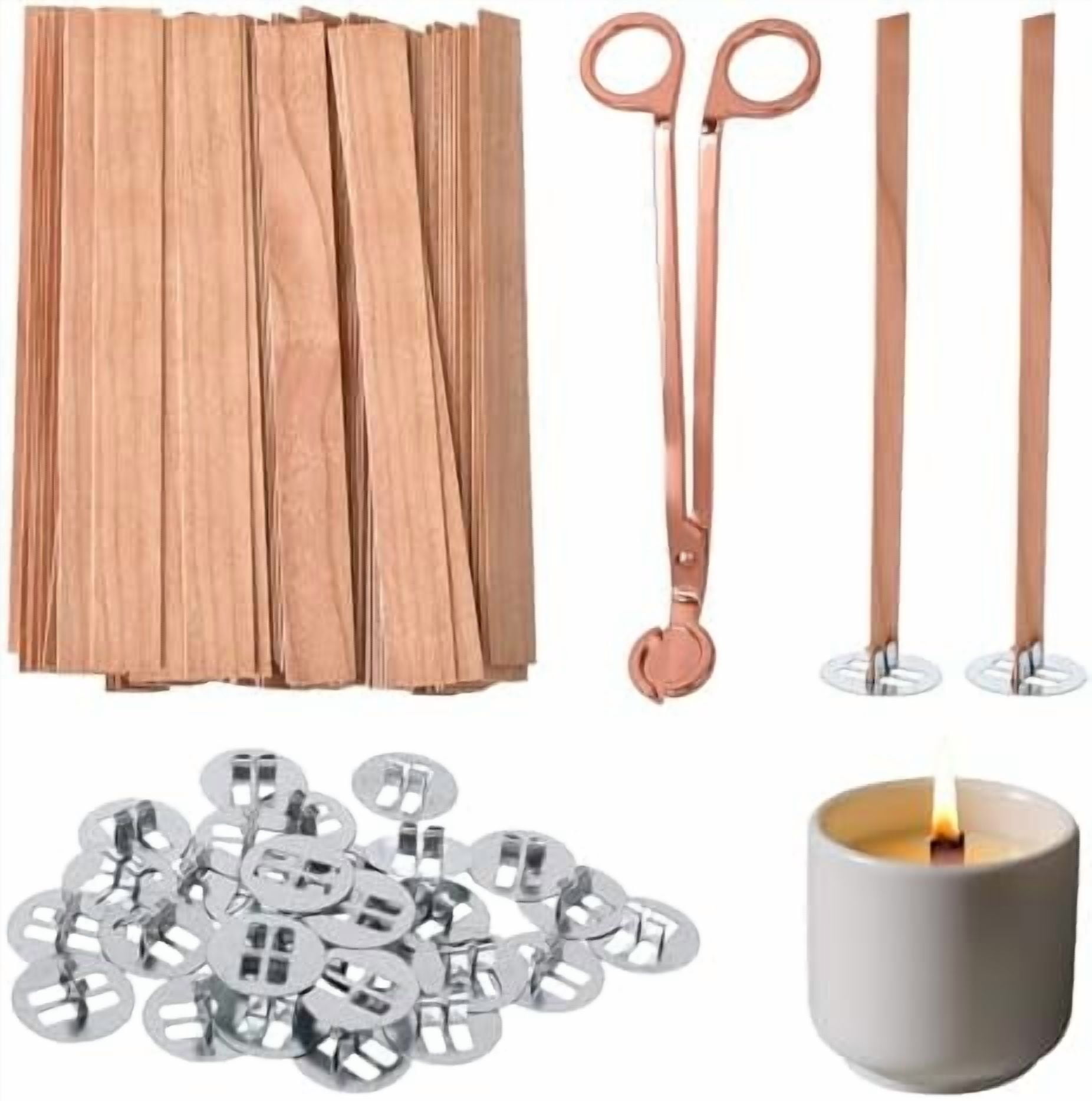 200 Pcs Wood Wicks for Candles Making, DIY Candle Wicks for Candle ...
