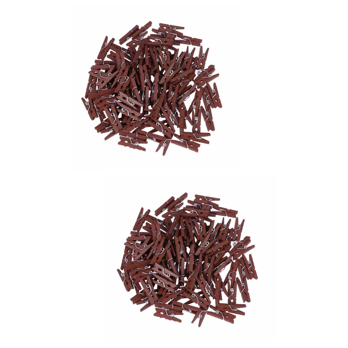 200 Pcs Wooden Pegs Christmas Tree Trimmings Clothes Clips for Pictures ...