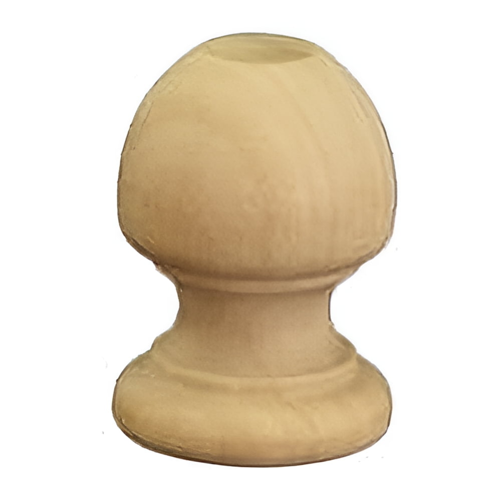 "200 Pcs 1-1/16"" Finial Dowel Cap Ends, 3/8"" Holes, Tall x Wide ...