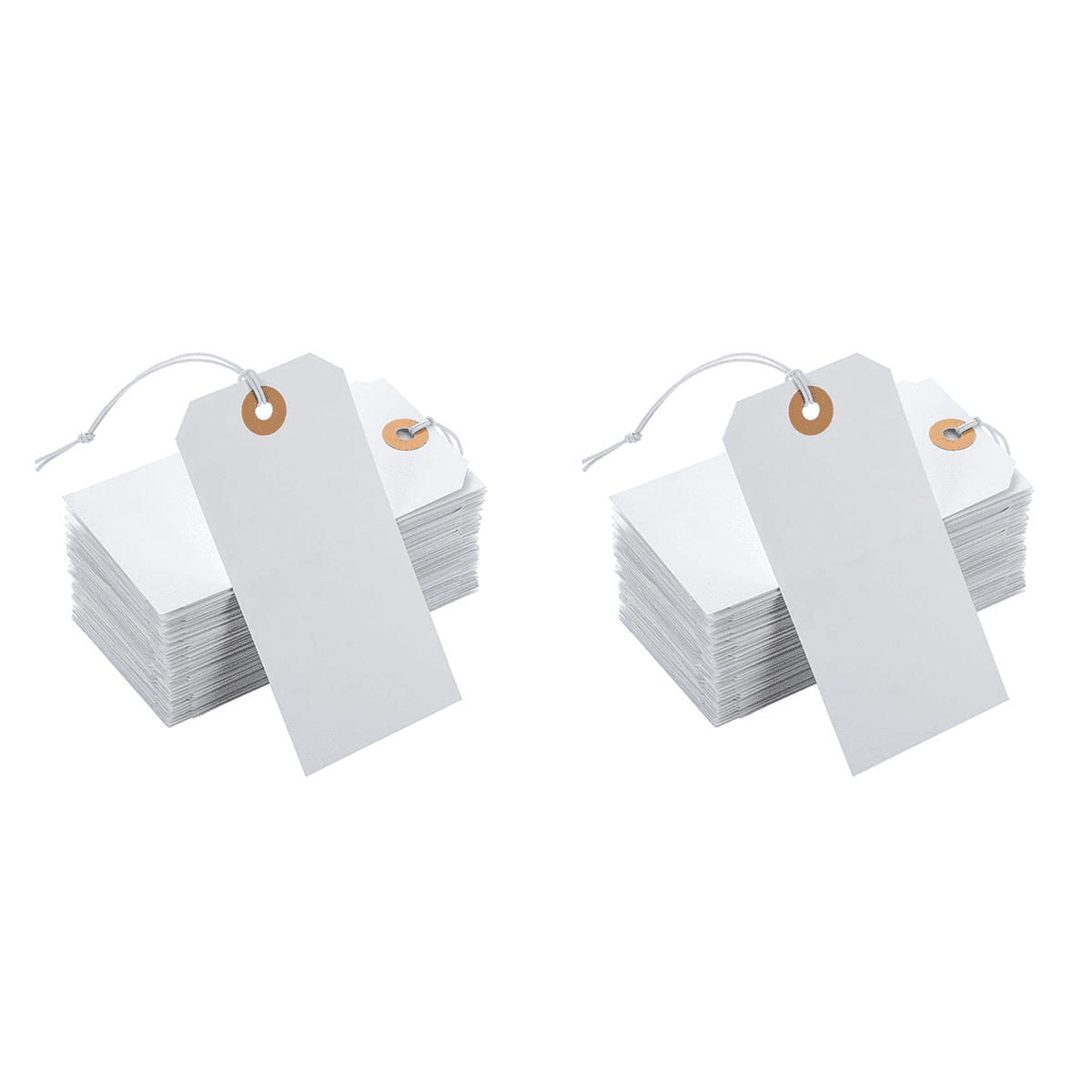 200 Perforated Cotton Elastic Line Hang Tags Card Label Listing ...