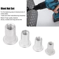 200-Piece Aluminum Rivet Nut Insert Set M3 M4 M5 M6 Vertical Grain ...