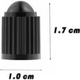 200 Piece Black Plastic Tire Valve Caps, with Sealing Ring, Universal ...