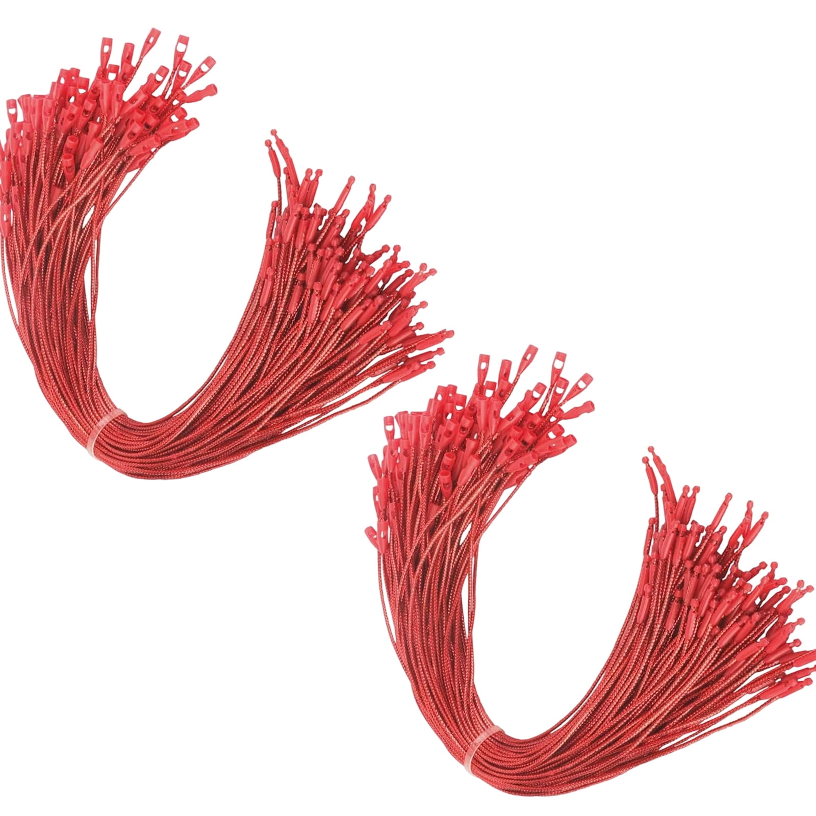 200 Piece Christmas Tree Pendants Hook Ornament Hangers Pre Cut Cord ...