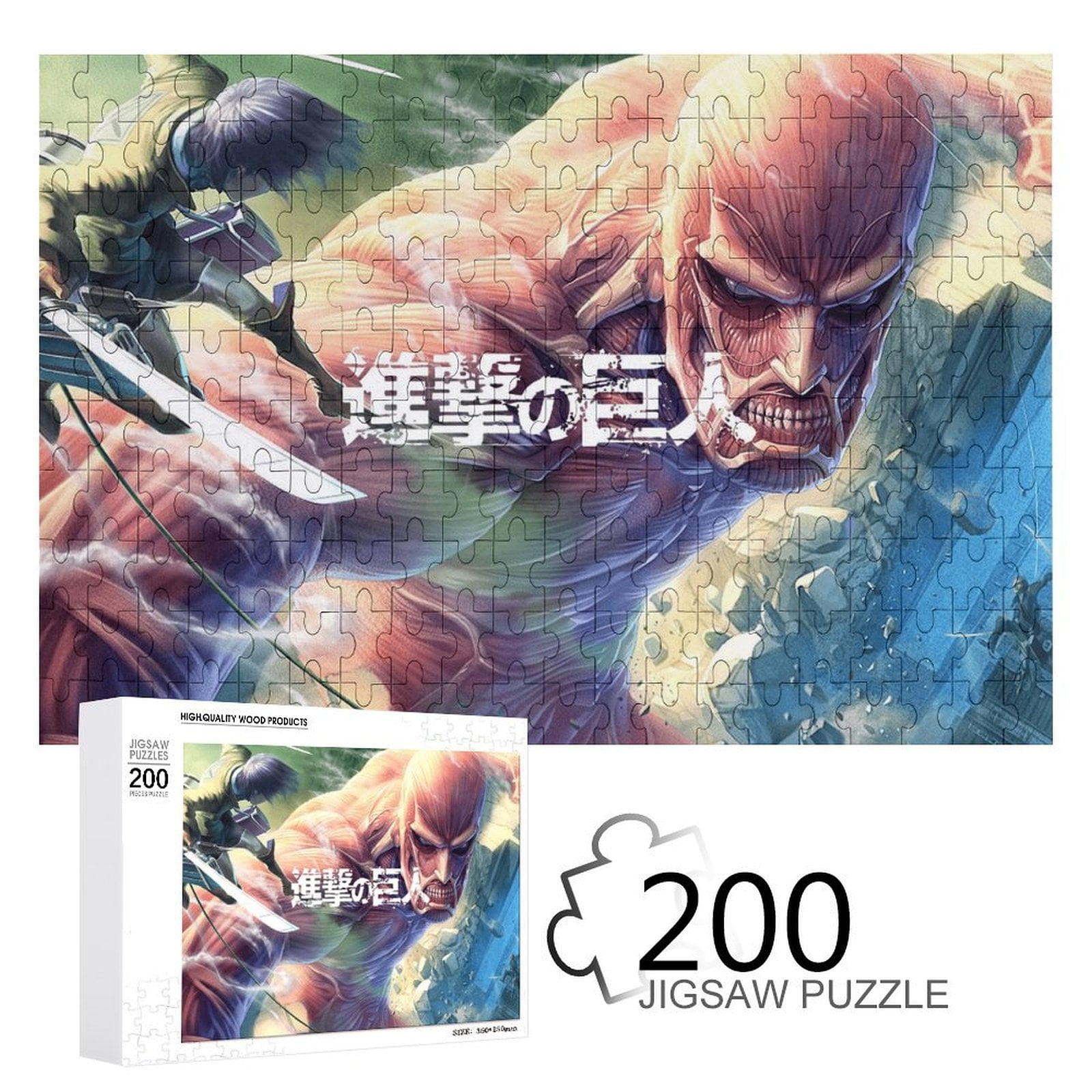 200 Piece Jigsaw Puzzle For Adults & Kids - Attack on Titan Puzzle For ...