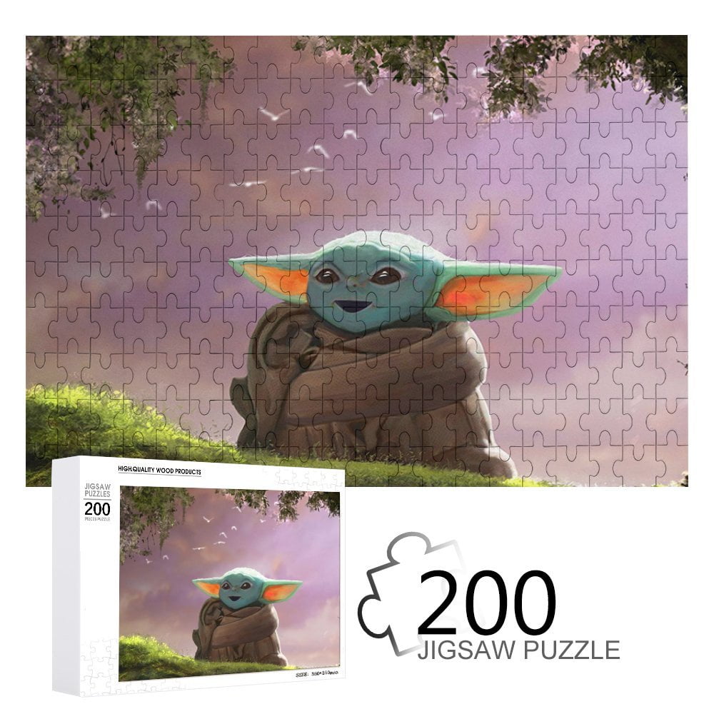 200 Piece Jigsaw Puzzle For Adults & Kids - Baby Yoda Puzzle For Boys ...