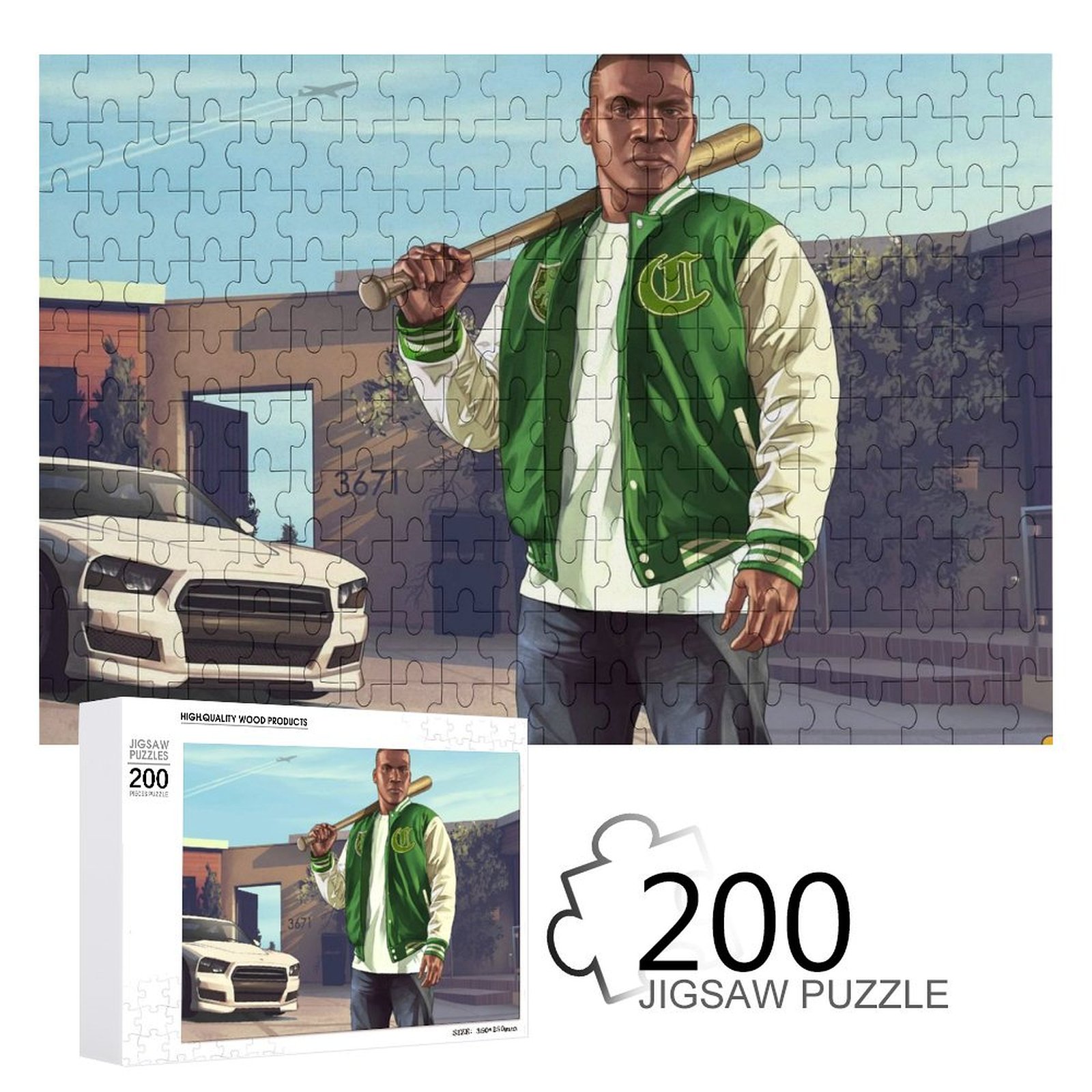 200 Piece Jigsaw Puzzle For Adults & Kids - Grand Theft Auto V Puzzle ...