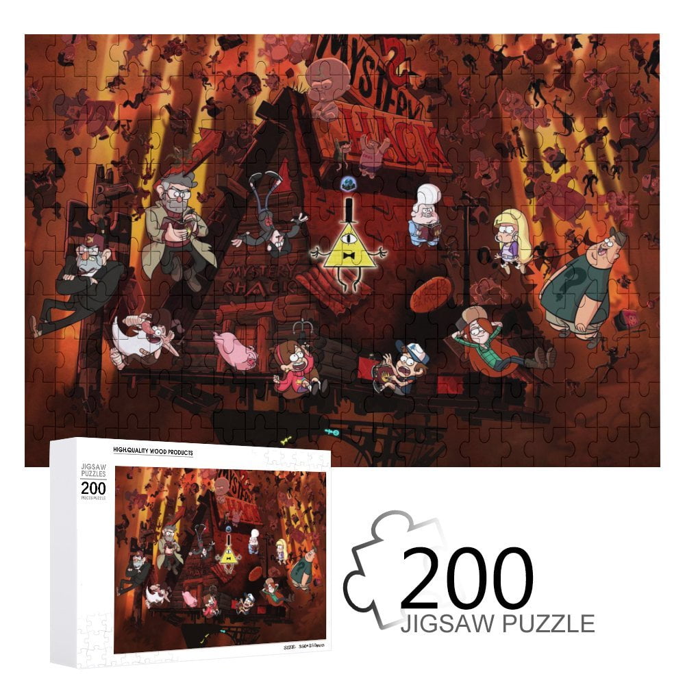 200 Piece Jigsaw Puzzle For Adults & Kids - Gravity Falls Puzzle For ...