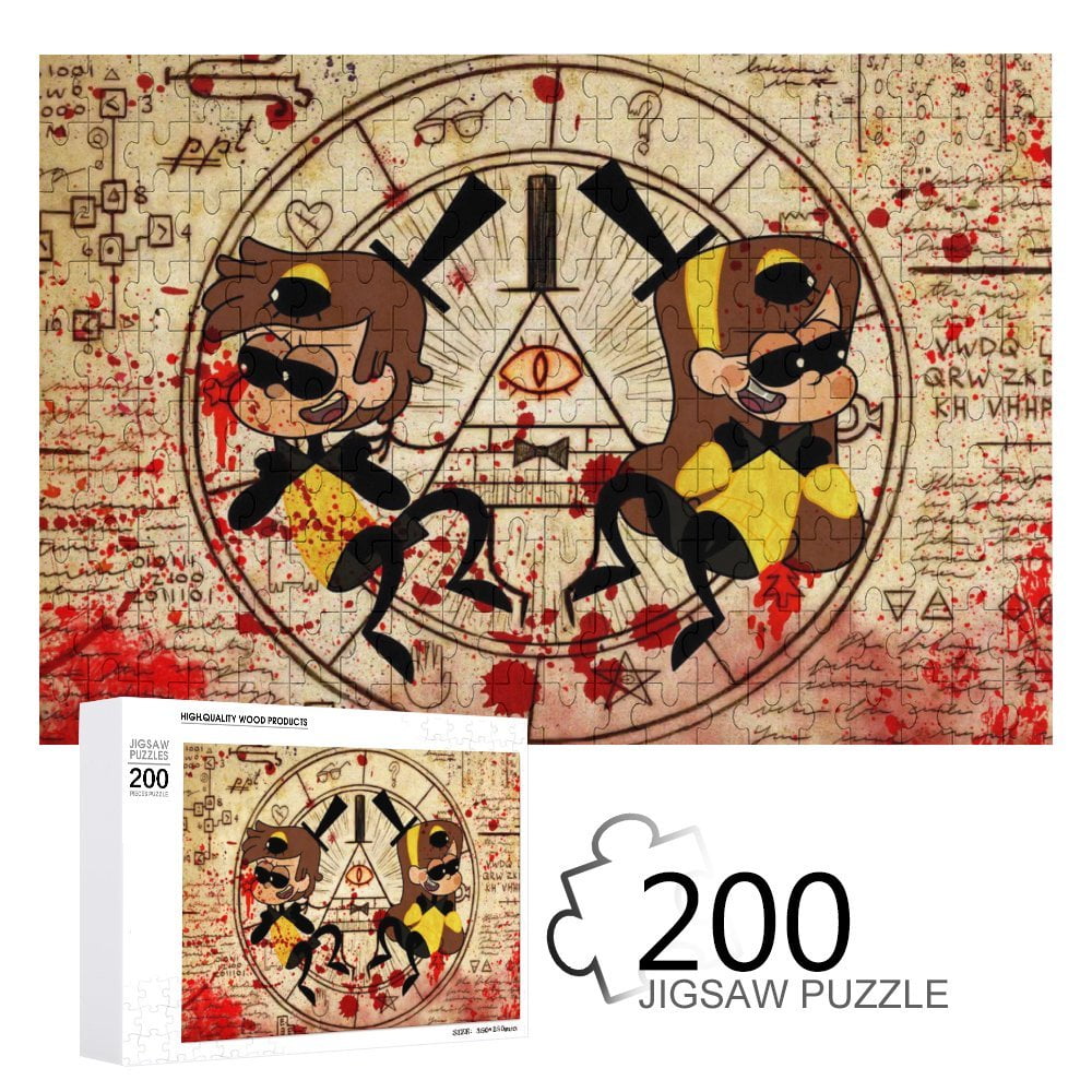 200 Piece Jigsaw Puzzle For Adults & Kids - Gravity Falls Puzzle For ...