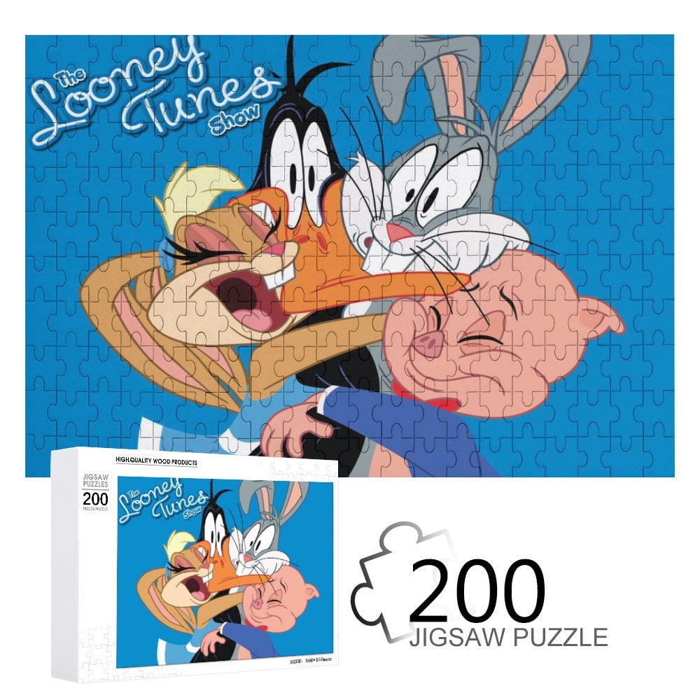 200 Piece Jigsaw Puzzle For Adults & Kids - Looney Tunes Cartoons ...