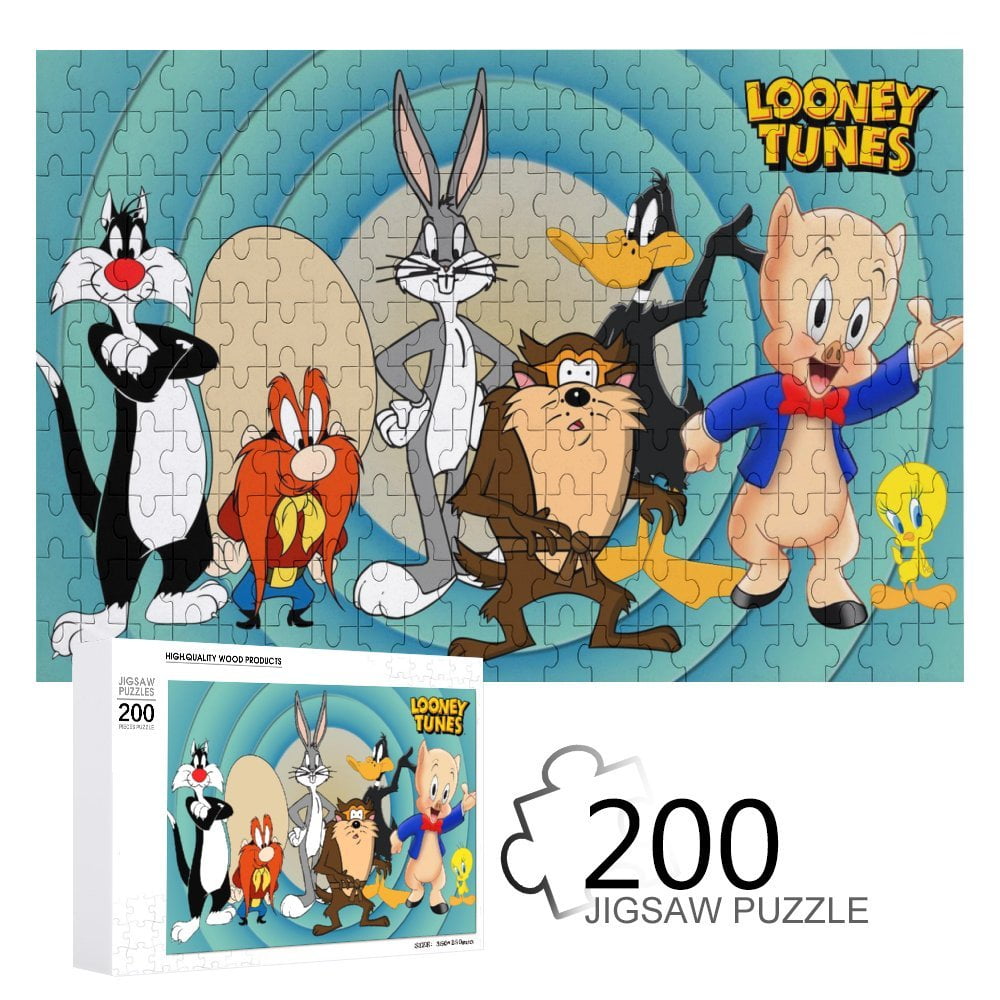 200 Piece Jigsaw Puzzle For Adults & Kids - Looney Tunes Cartoons ...