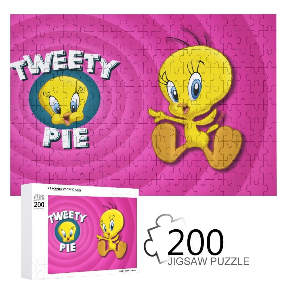 200 Piece Jigsaw Puzzle For Adults & Kids - Looney Tunes Tweety Puzzle ...