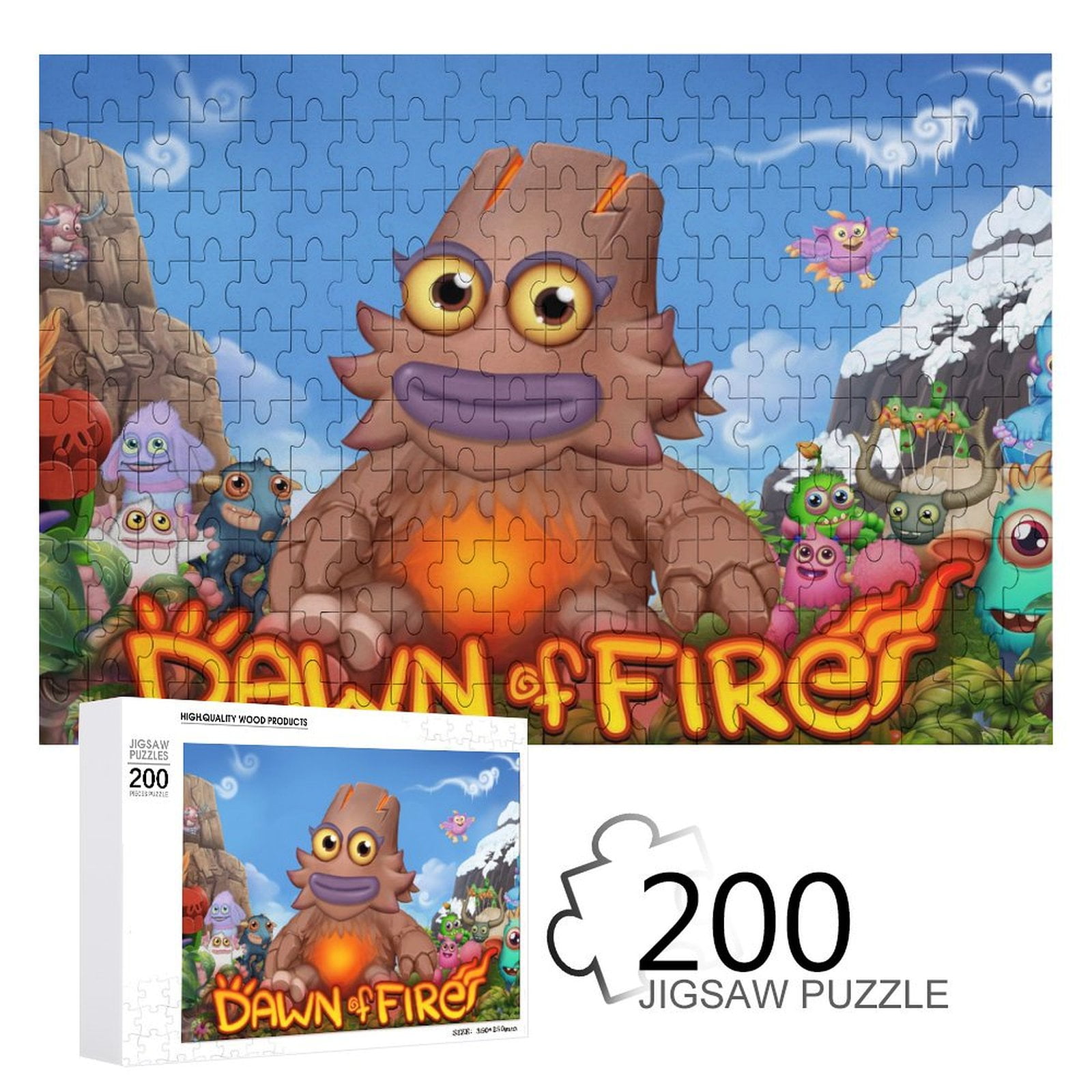 200 Piece Jigsaw Puzzle For Adults & Kids - My Singing Monsters Puzzle ...
