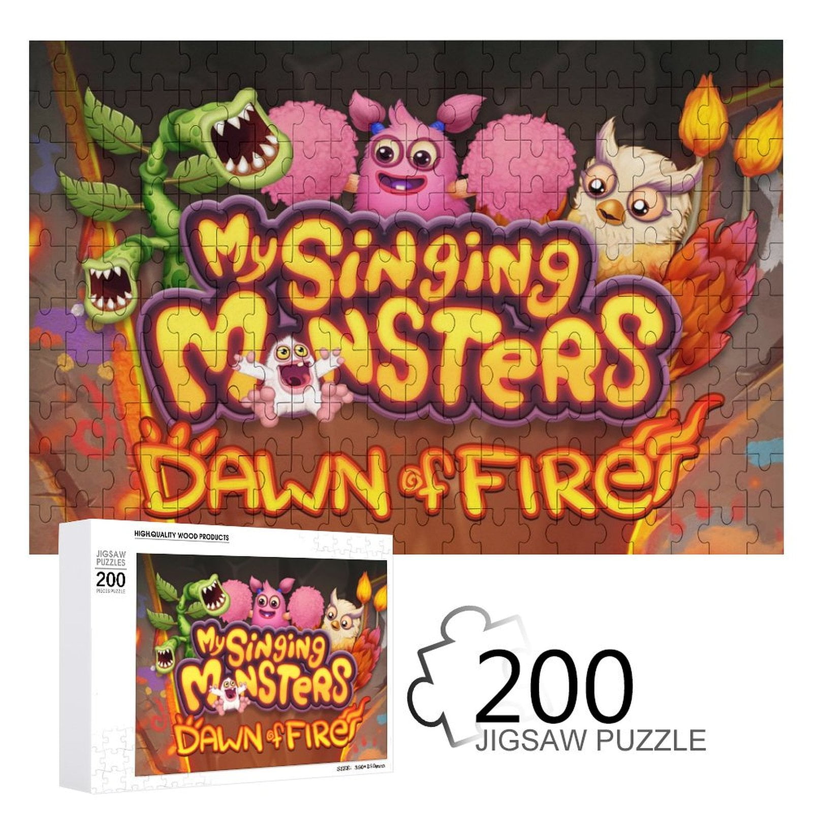 200 Piece Jigsaw Puzzle For Adults & Kids - My Singing Monsters Puzzle ...