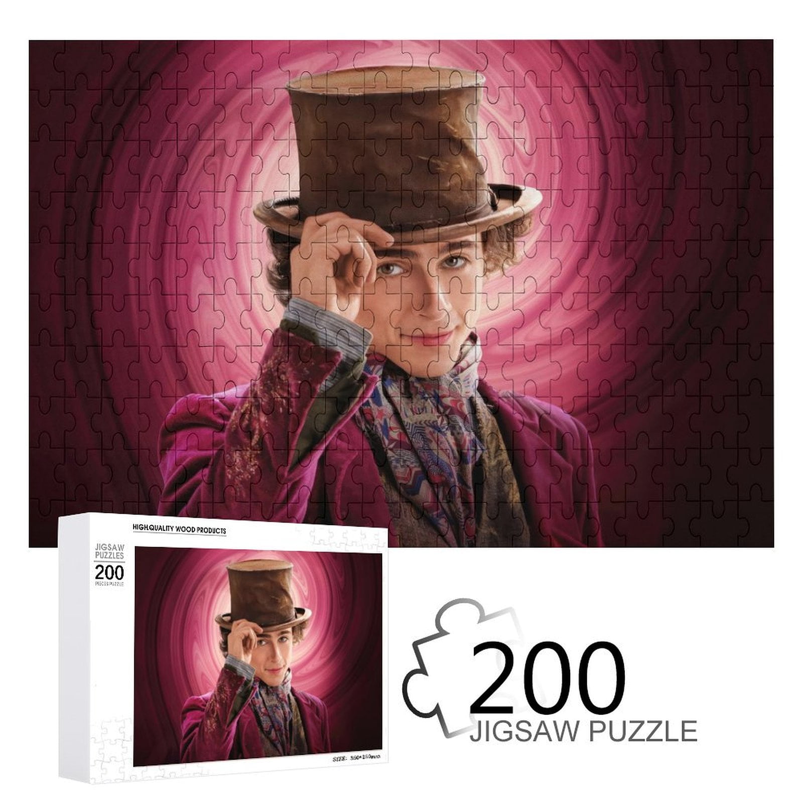 200 Piece Jigsaw Puzzle For Adults & Kids - Wonka Puzzle For Boys Girls ...