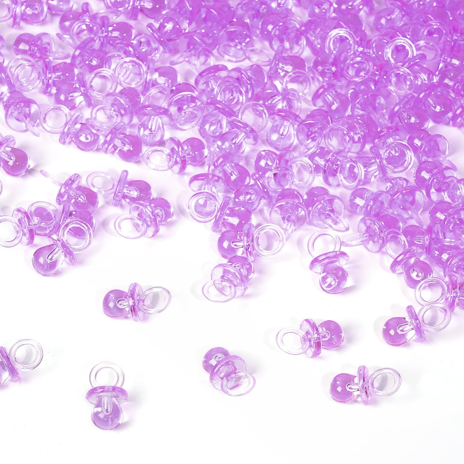 200 Pieces 0.86 Inch Baby Pacifier Baby Shower Plastic Pacifier for ...