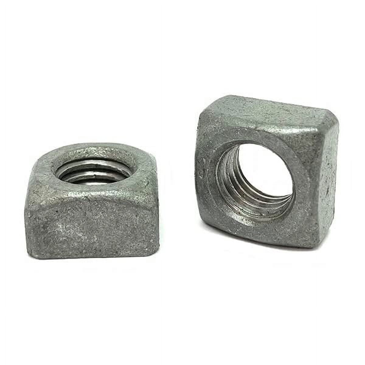 (200 Pieces) 3/8"-16 Steel Square Nuts Galvanized - Walmart.com