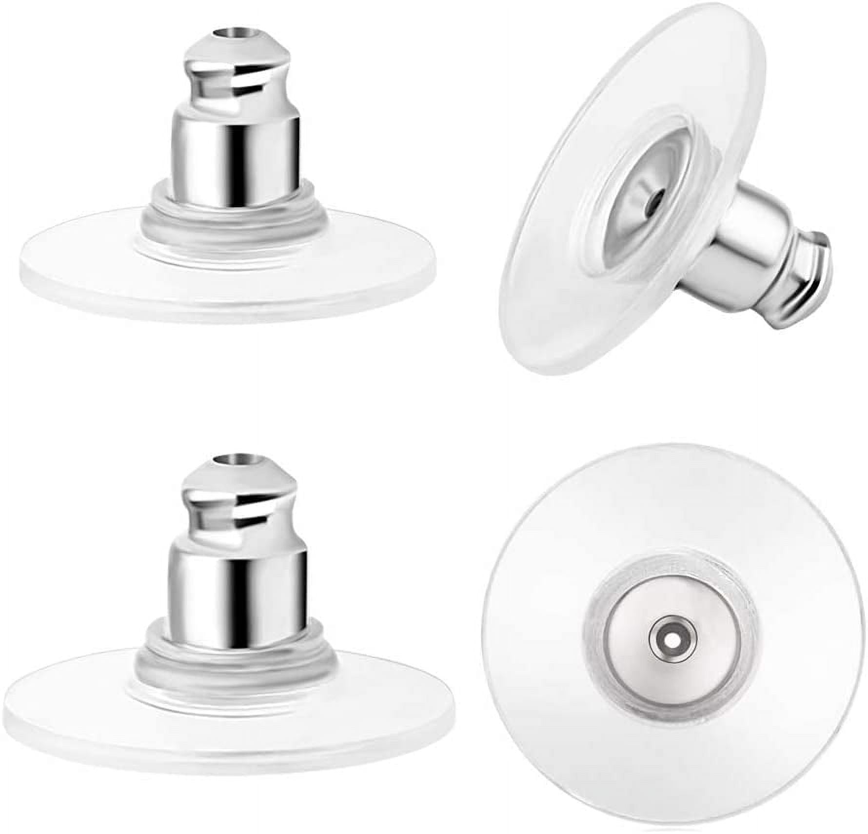 200 Pieces Bullet Clutch Earring Backs for Studs with Pad Rubber ...