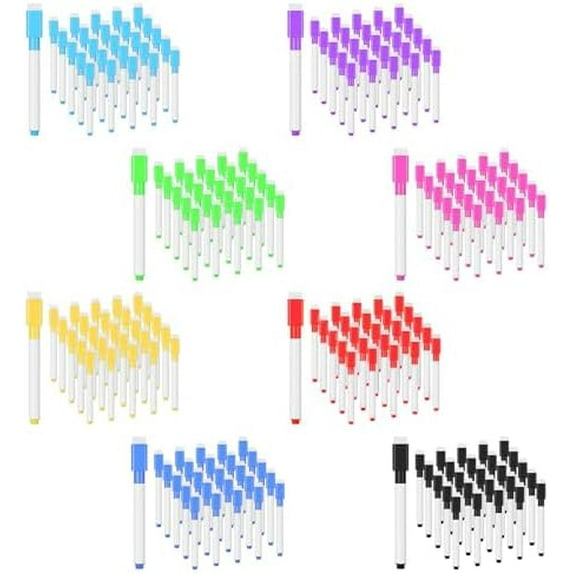 200 Pieces Magnetic Dry Erase Markers with Eraser Cap Whiteboard Markers Bulk Dry Erase Pens for ...