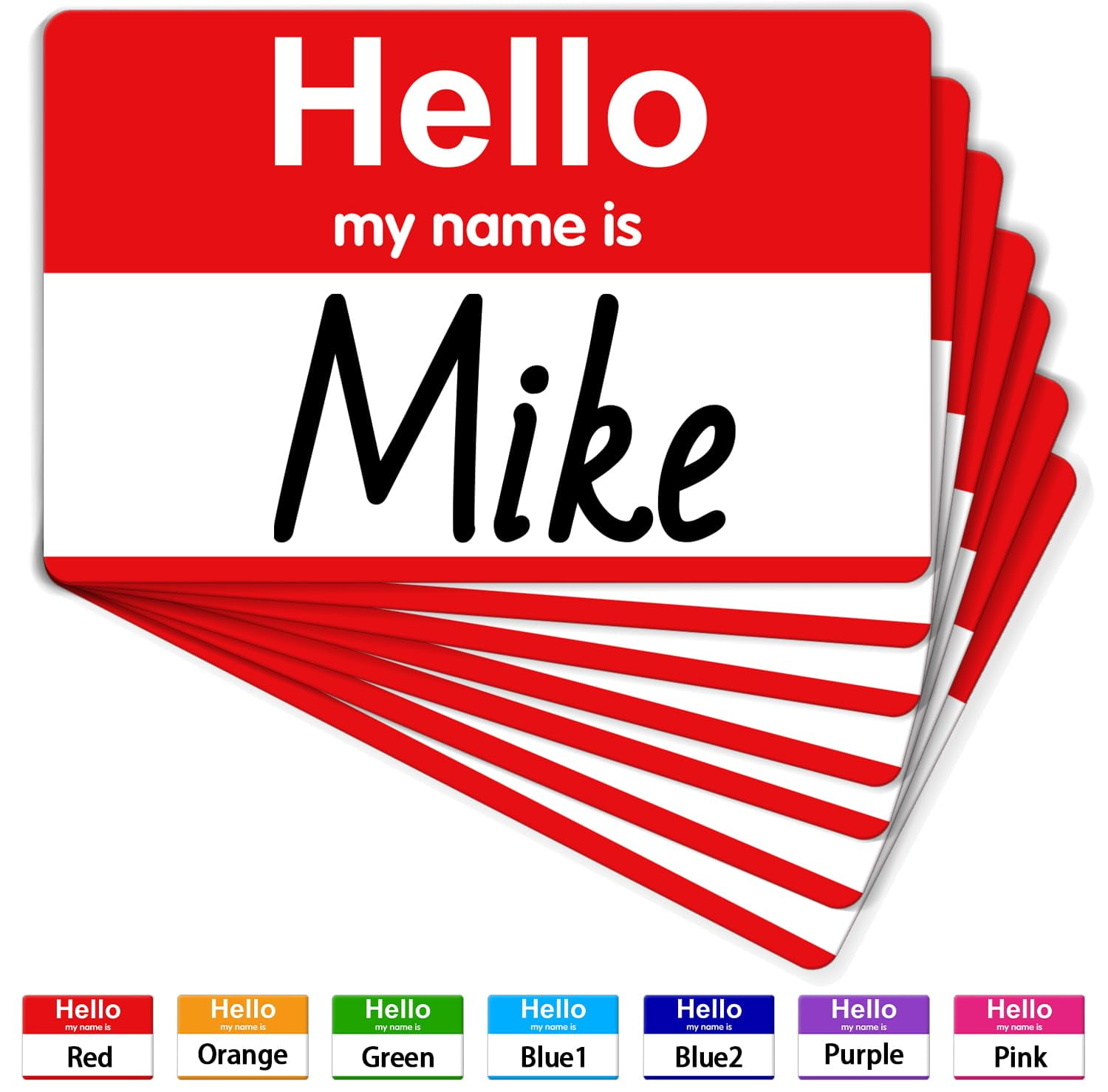 200 Pieces Name Tag Stickers, Hello My Name Is Labels 3.5x2.25 Inches ...