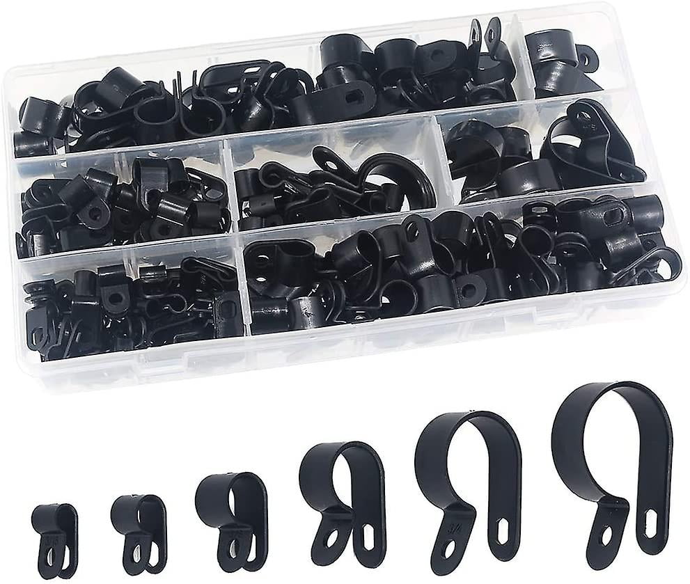 200 Pieces Nylon Plastic Clamps - Ties For Conduits, Cables, Ducts And ...