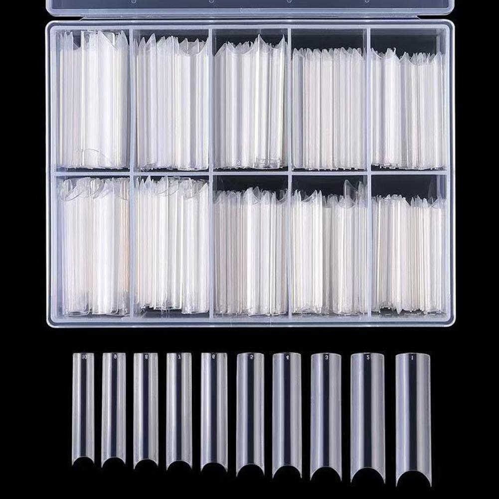 200 Pieces Of Nail Art, Lengthened Water Pipe Nails, Bamboo Tube Nail ...