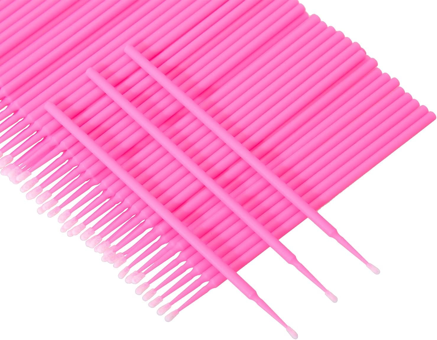 200 Pieces Pink Micro Applicators Brushes Disposable Micro Brushes ...