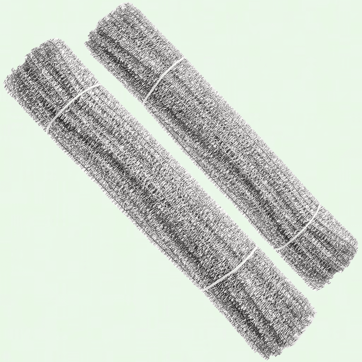 200 Pieces Pipe Cleaners Silver Chenille Stem for DIY Art Craft ...