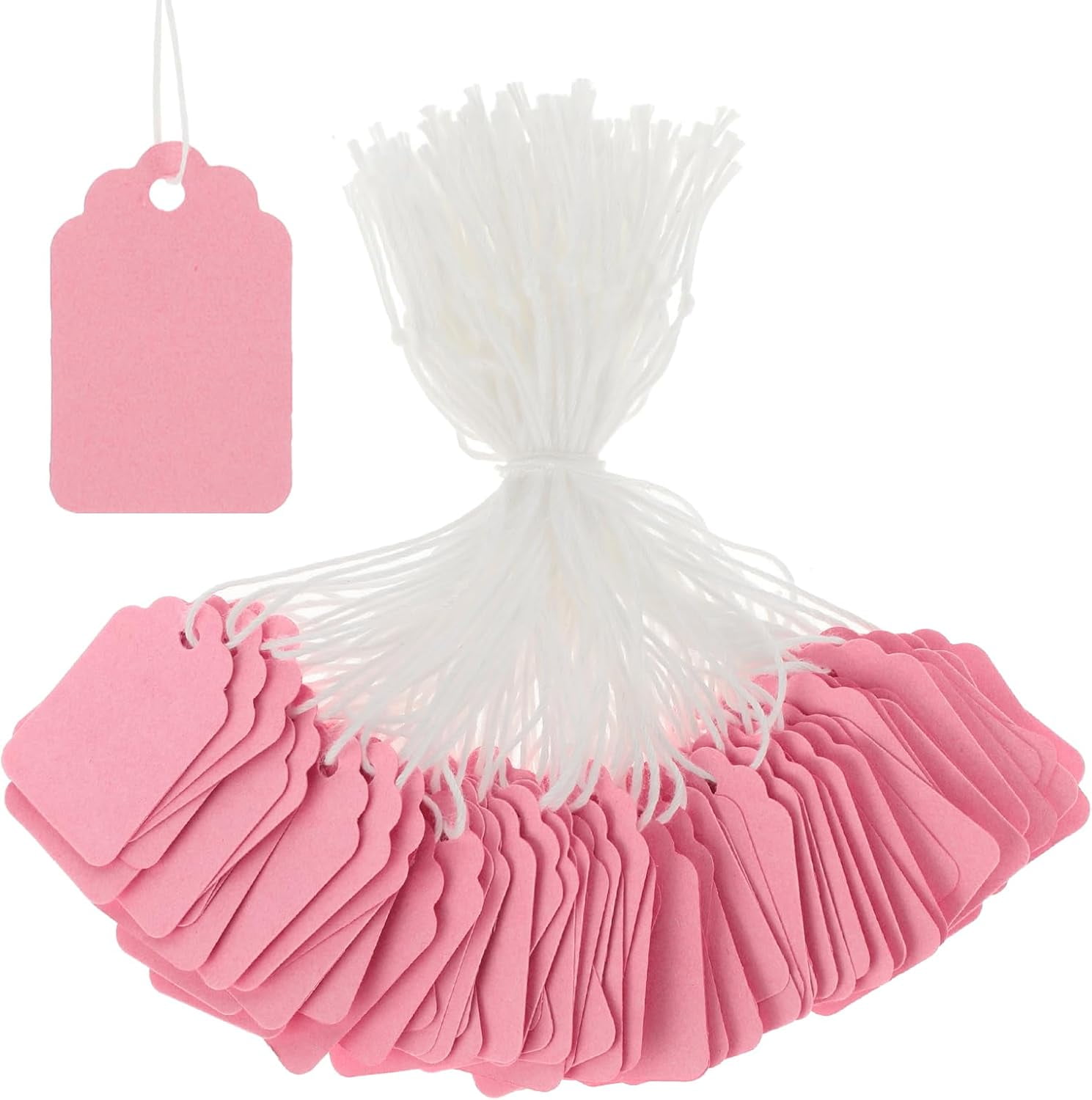 200 Pieces Small Gift Tags with String Attached, 1.4x1.8 Inch Paper ...