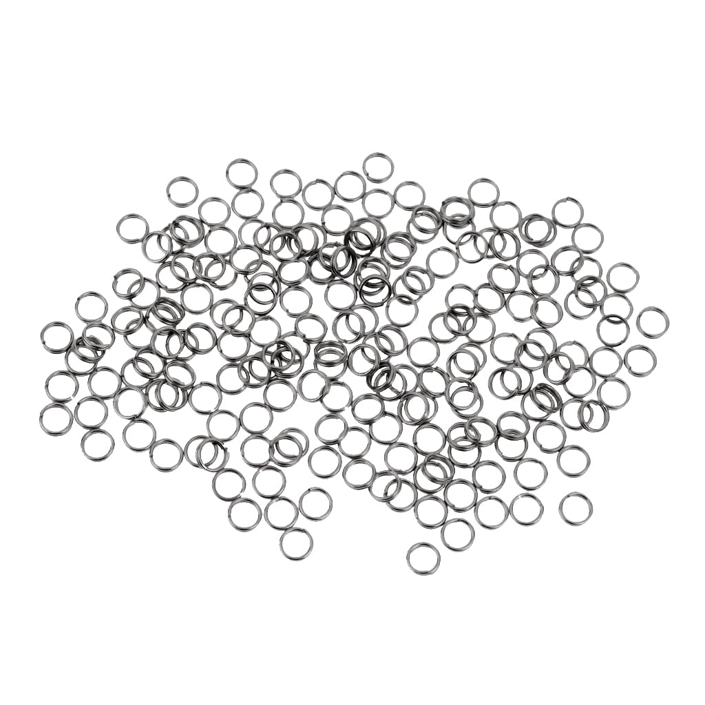 200 Pieces Split Rings Terminal Connector Double 5mm - Walmart.com