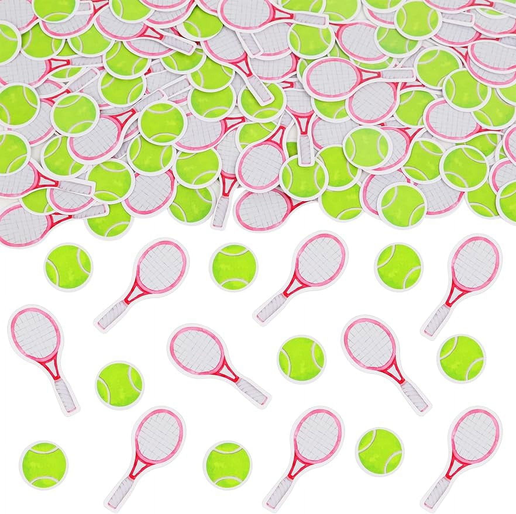 200 Pieces Tennis Confetti for Girls - Tennis Racket Ball Paper ...