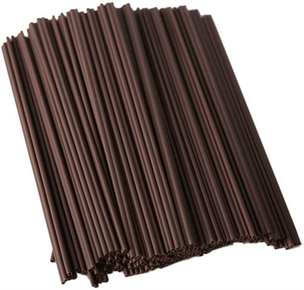 200 Pieces Two Holes Coffee Stirrer Straw 2-in-1 Disposable Plastic ...