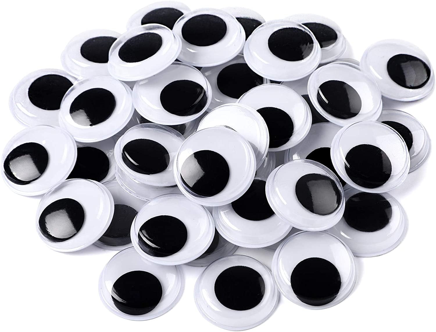 200 Pieces Wiggle Eyes, FEBSNOW Googly Eyes Self Adhesive Black White ...
