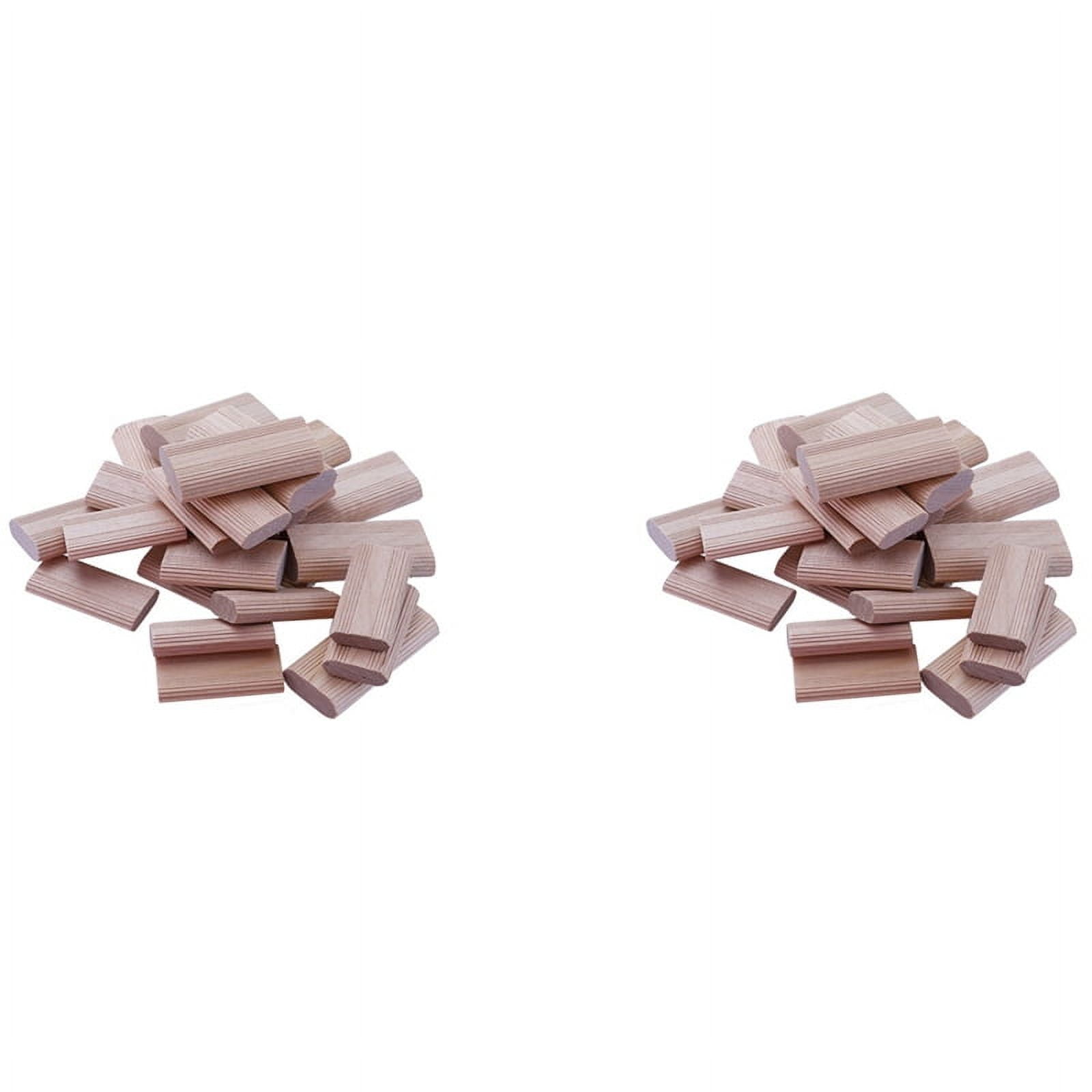 200 Pieces of 10mm Domino Wooden Dowel Connectors, Beech Wood Plugs ...