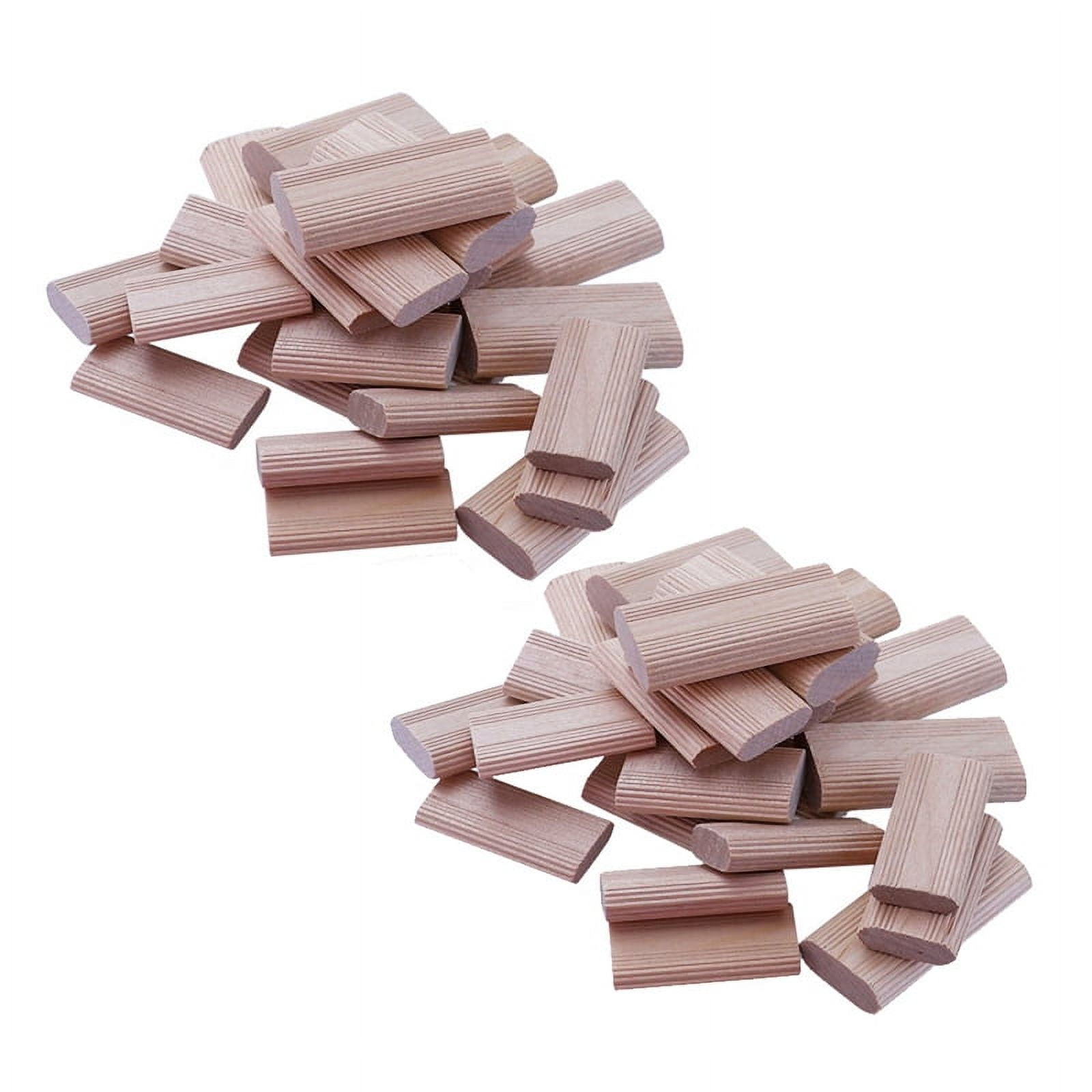 200 Pieces of 8mm Domino Wooden Dowel Connectors, Beech Wood Plugs ...