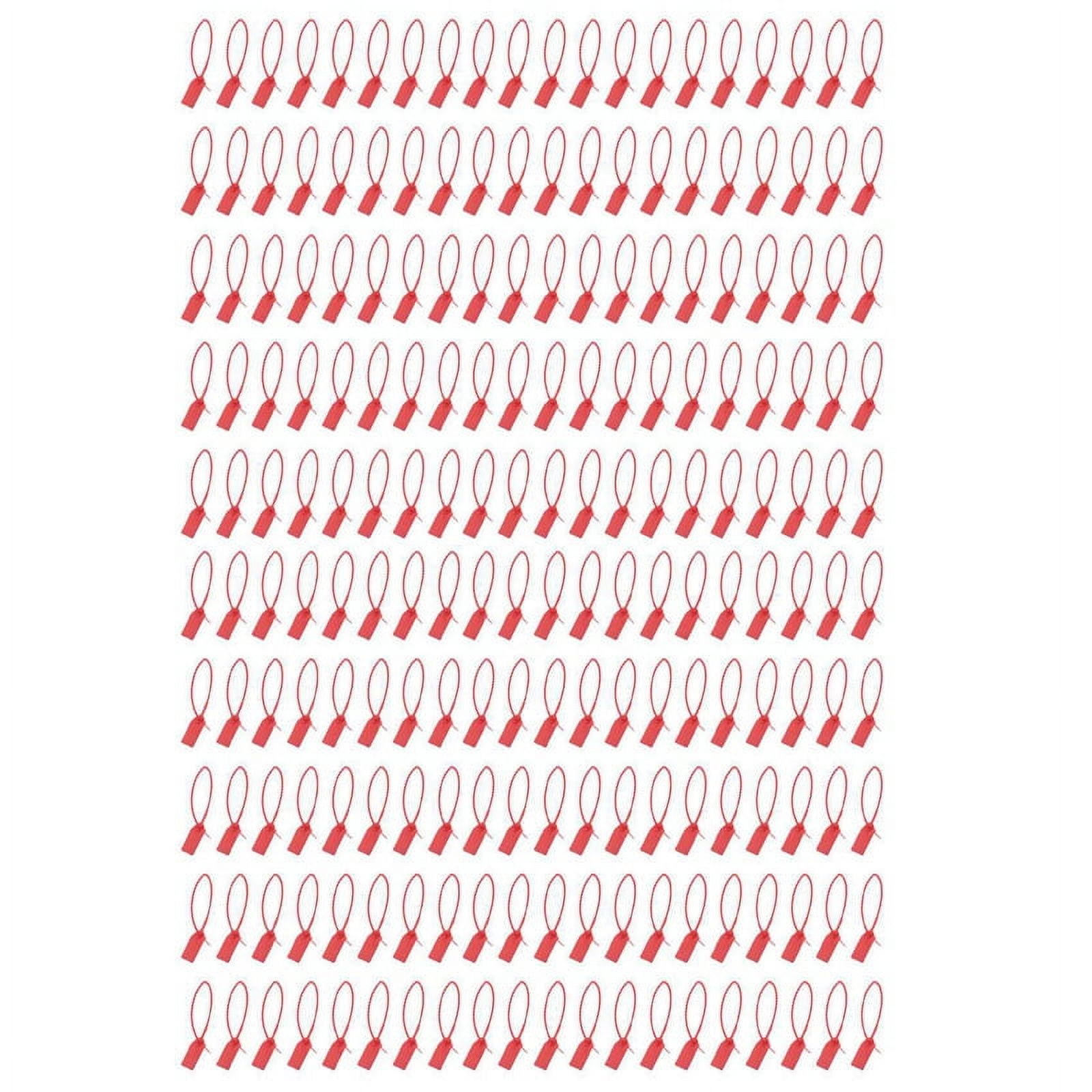 200 Plastic Tamper Seals, Numbered Zip Ties Tags,Disposable Self ...