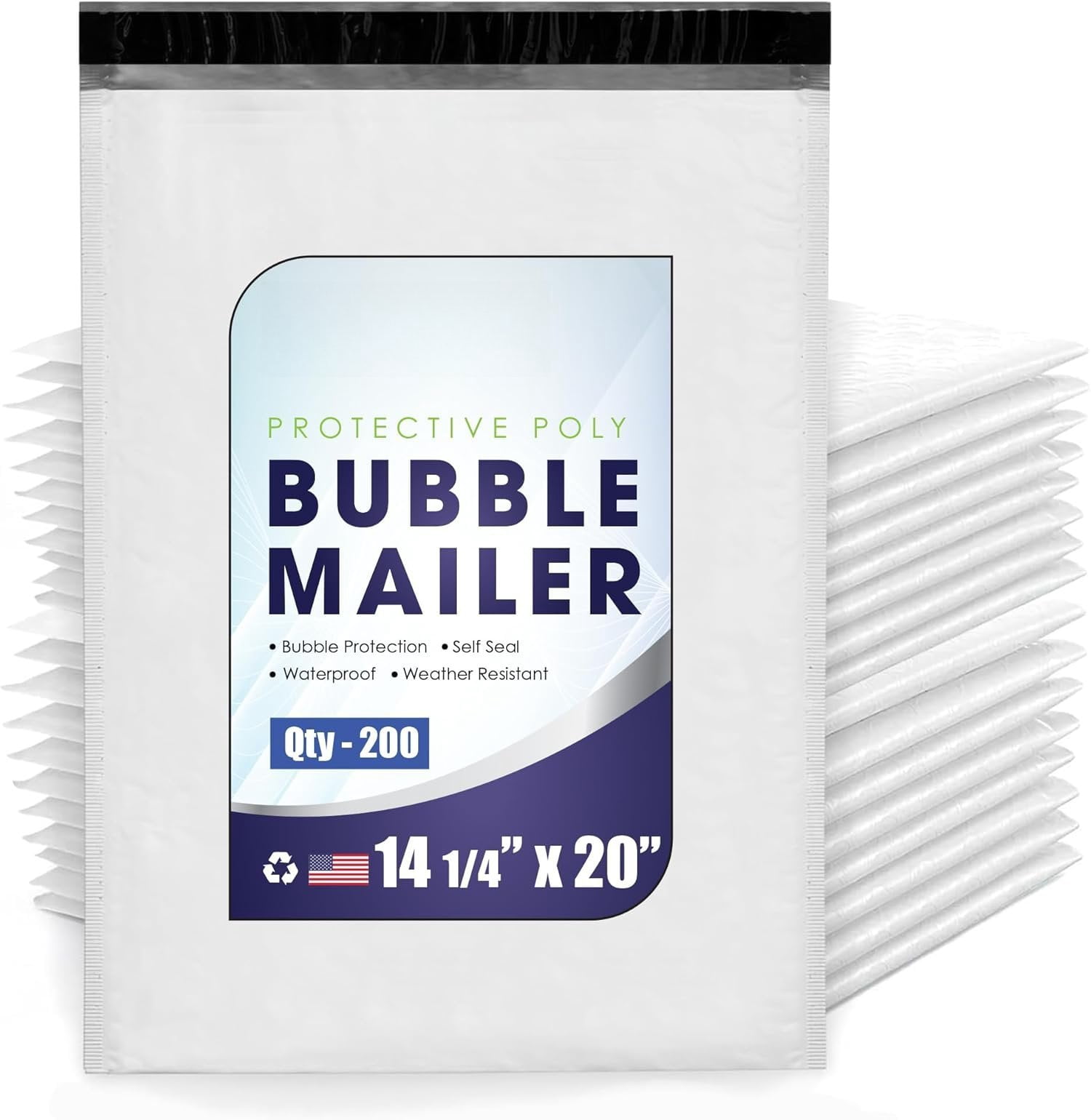 200- Poly Mailers 14.25 x 20 - Thick, Durable, Seal Envelopes with ...