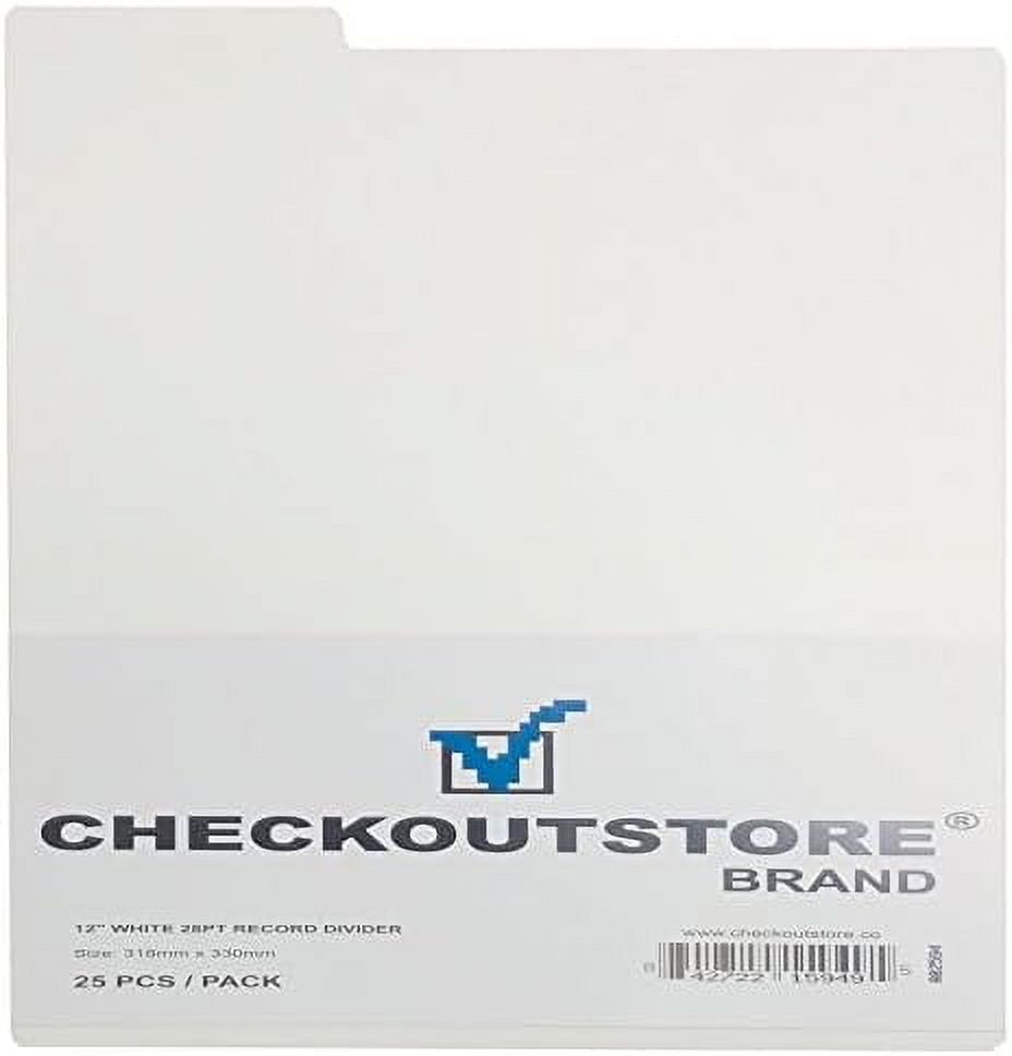 200 Premium Plastic Record Dividers to Organize Vinyl Records (White ...