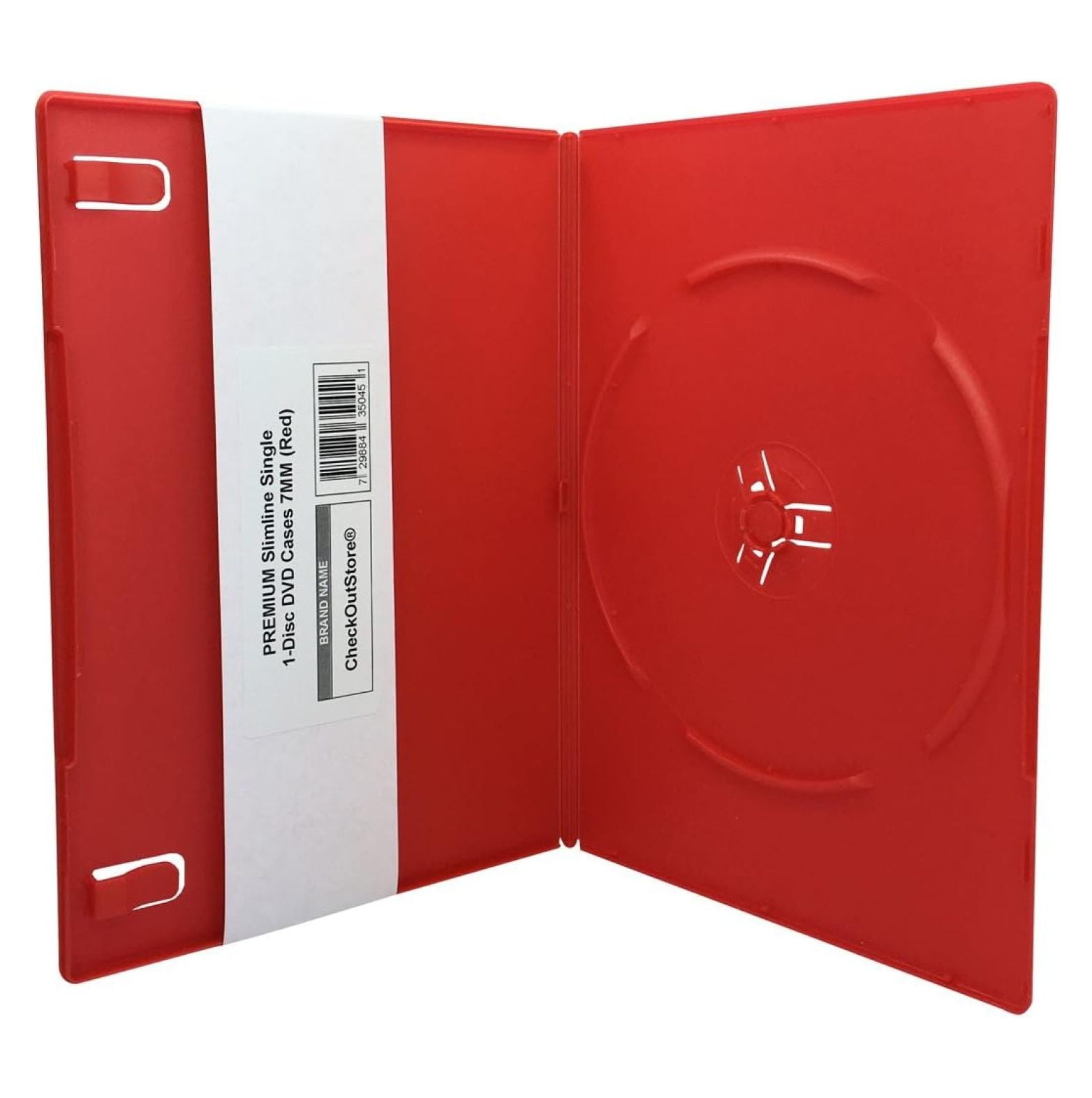 (200) Premium Slimline Single 1-Disc Cases 7mm (Red) - Walmart.com