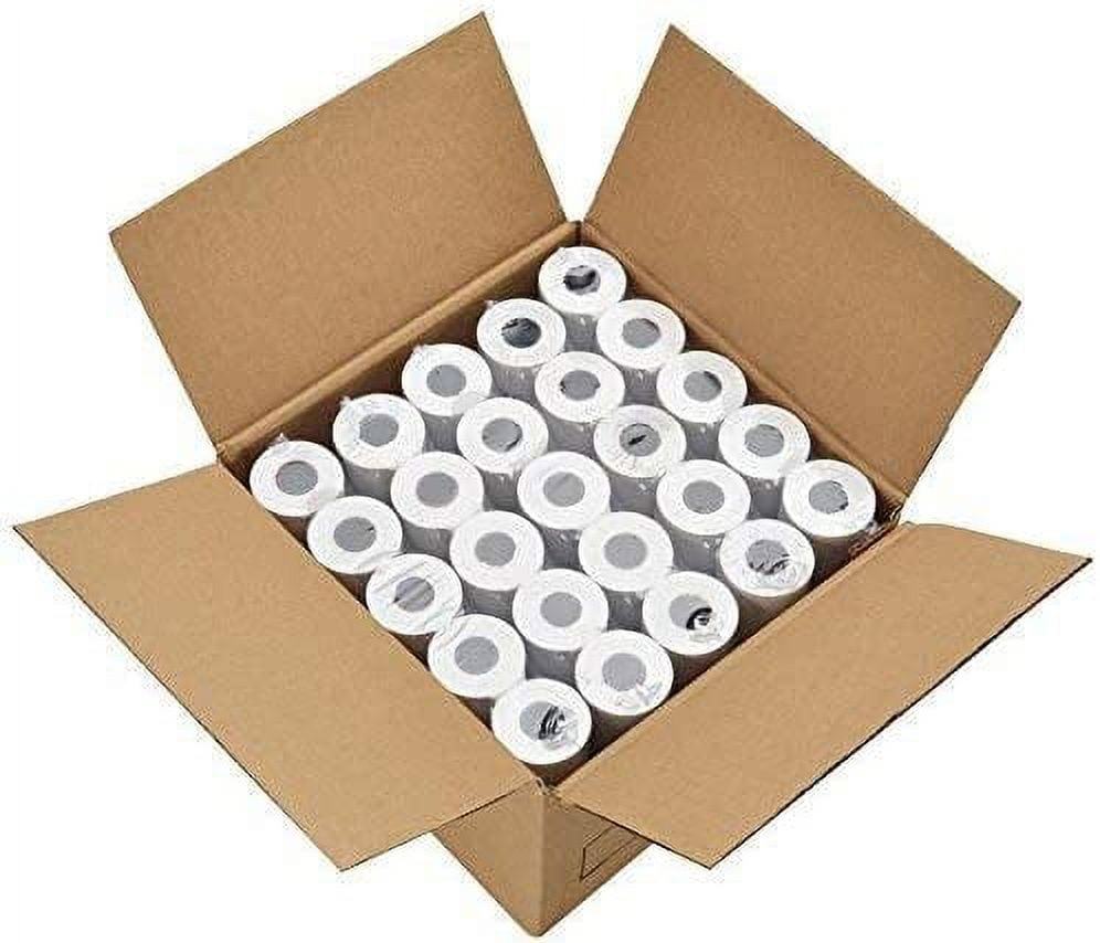(200 Rolls) 2 1/4 x 16 Thermal Paper Rolls Coreless 2.25 (57mm) x 16 ft ...