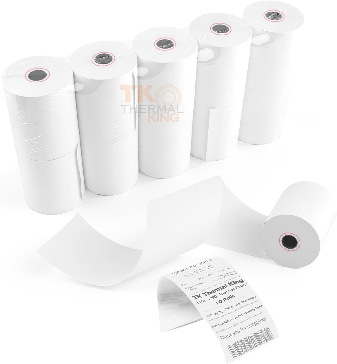 (200 Rolls) 2 1/4" x 85' Thermal Paper, POS Receipt Paper for Retail ...