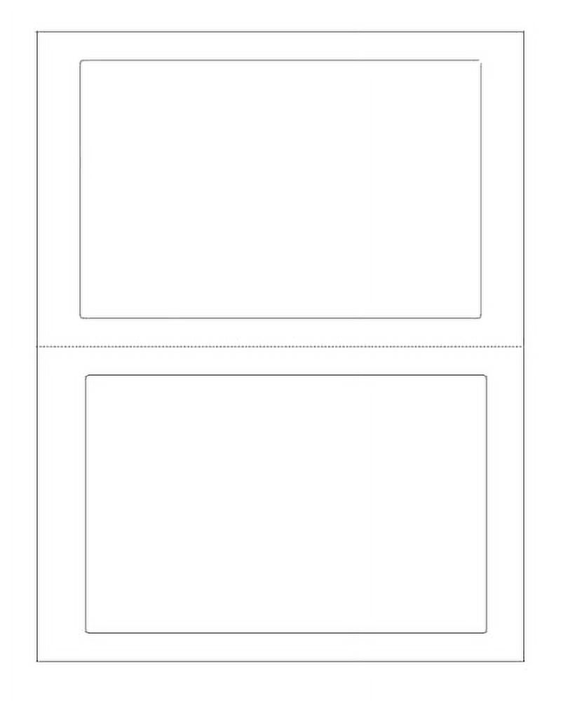 200 Self Adhesive 7" x 4.5" Round Corner Perforated Blank Shipping ...