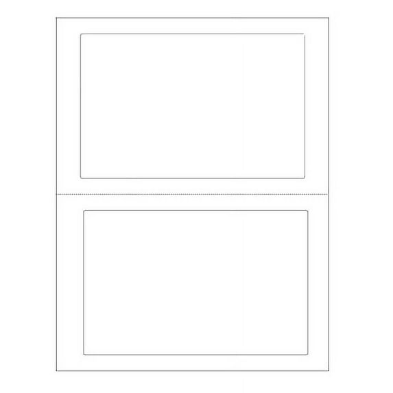 200 Self Adhesive 7" x 4.5" Round Corner Perforated Blank Shipping ...