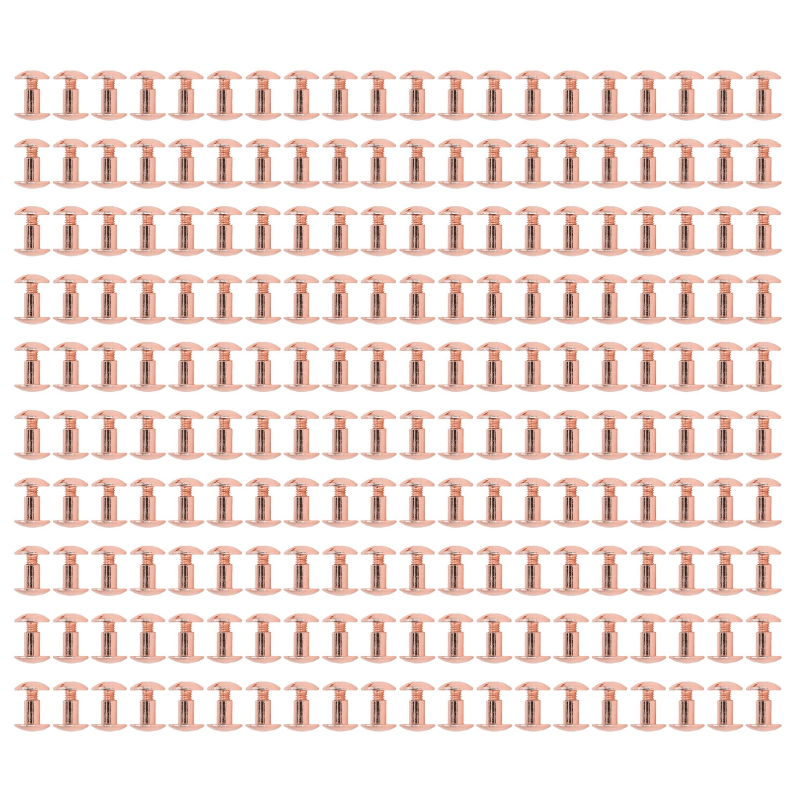 200 Sets Book Binding Screw Uniform Coating Curved Surfaces ...