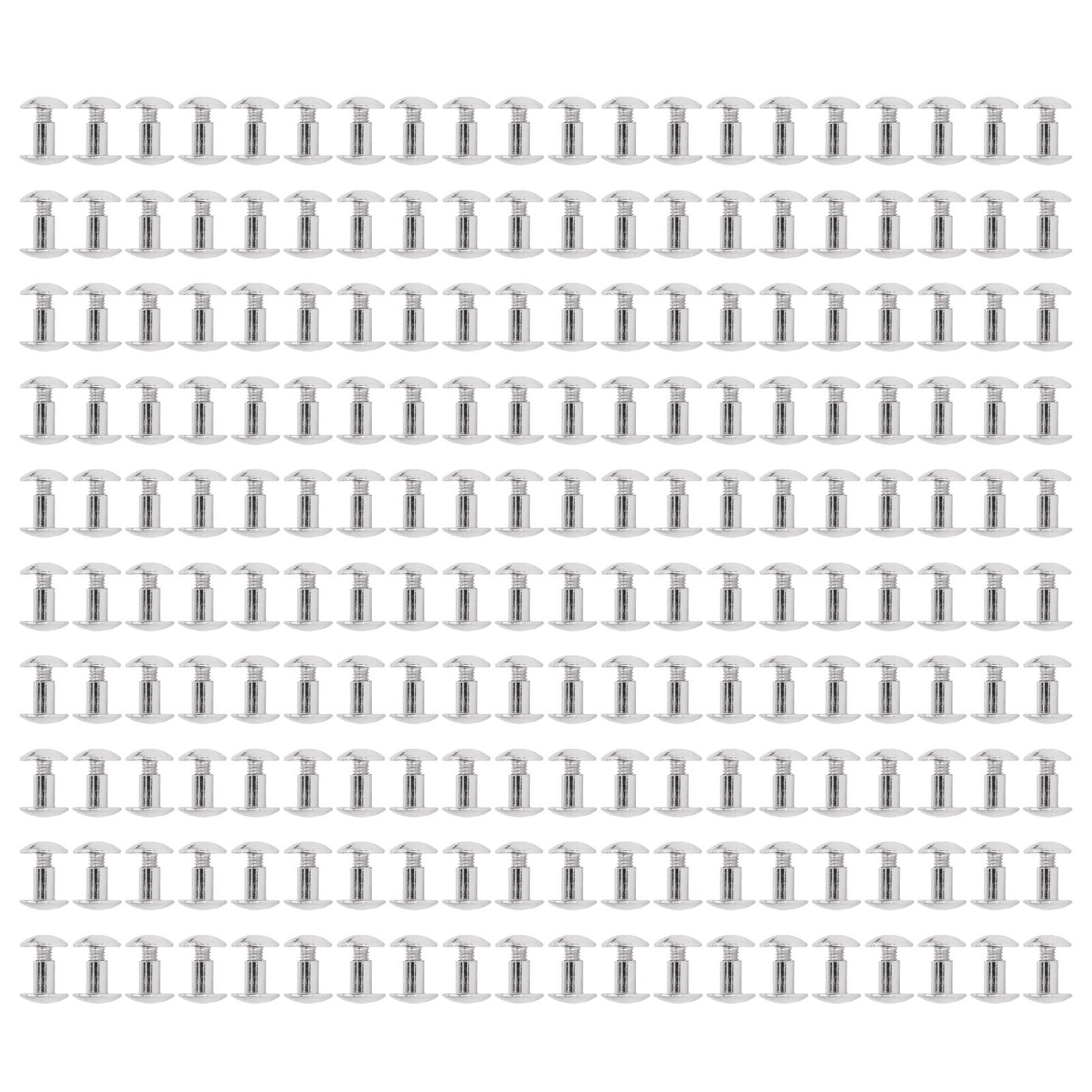 200 Sets Book Binding Screw Uniform Coating Curved Surfaces ...