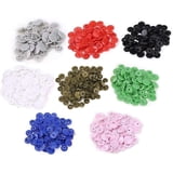 200 Sets Long Prong Plastic Snaps, 8 Colors Size 20 T5 Glossy Round ...