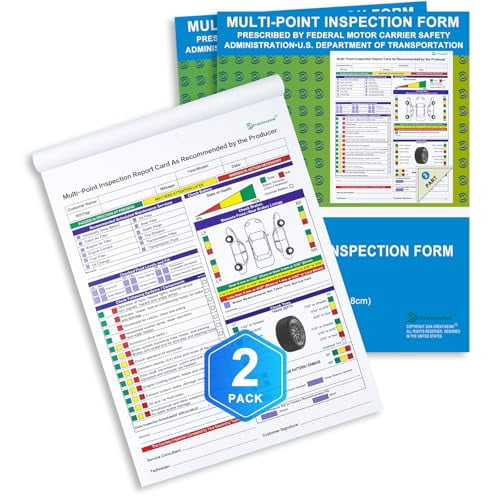 200 Sets Multi-Point Automotive/Vehicle Inspection Report Forms 2-ply ...
