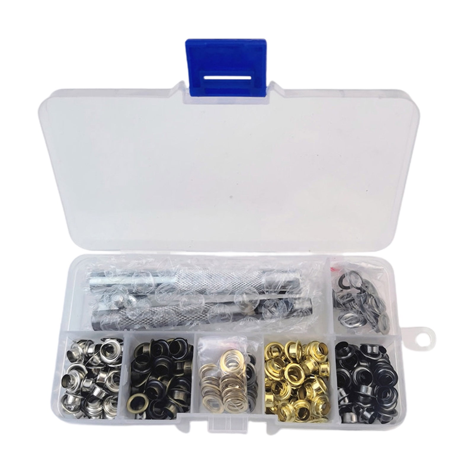 200 Sets of 3/16" (5mm) Metal Grommets Eyelets with 4 Colors ...